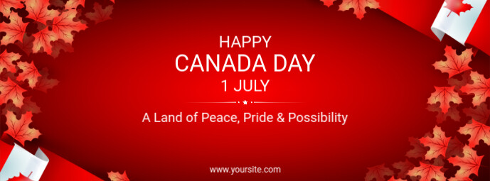 Canada Day Facebook Cover Photo Template | PosterMyWall