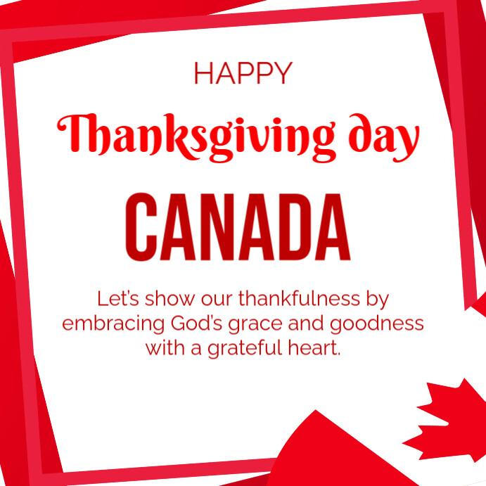 Canada Day Instagram Post Template | PosterMyWall