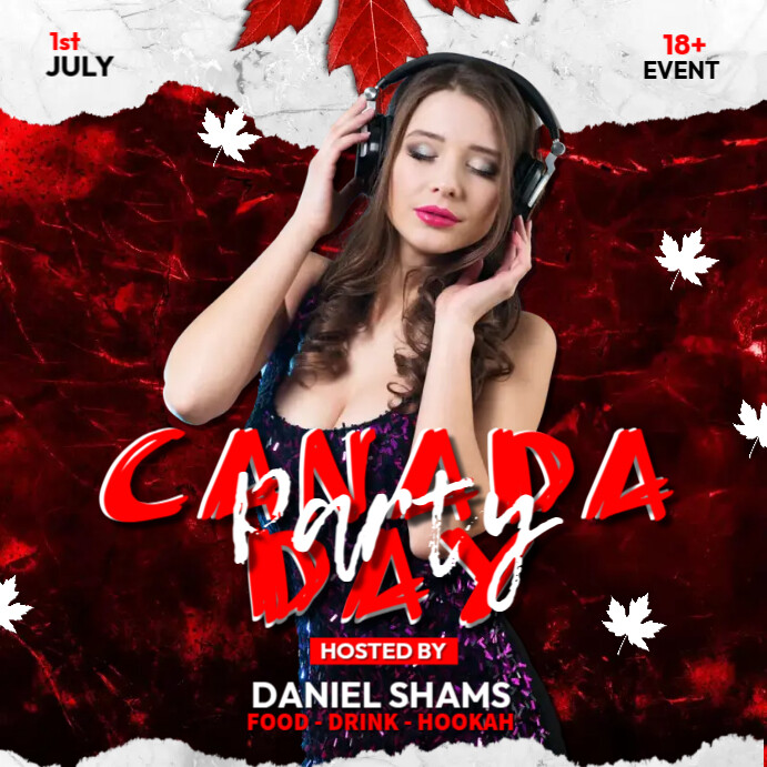 Canada Day Party Ads Template | PosterMyWall