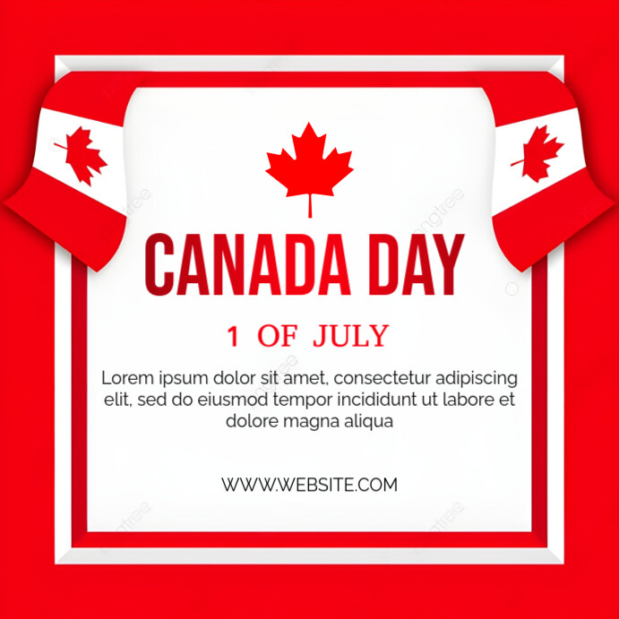 Canada Day Post Instagram Post Template | PosterMyWall