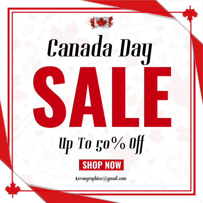 Modèle Canada day sale | PosterMyWall
