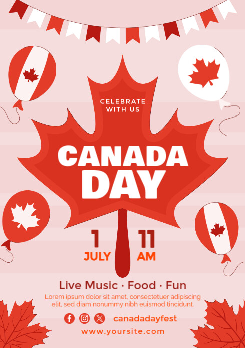 Canada day template design | PosterMyWall