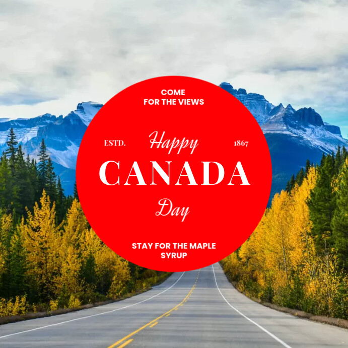 Modèle canada day template | PosterMyWall