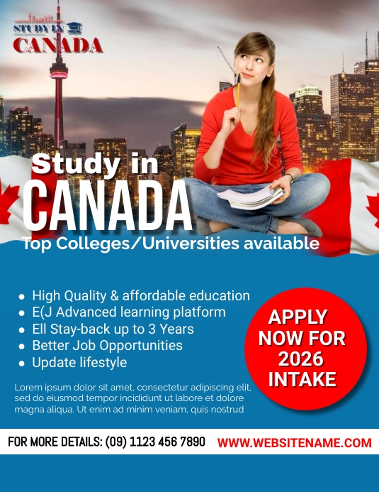 Canada Immigration Flyer Template | PosterMyWall