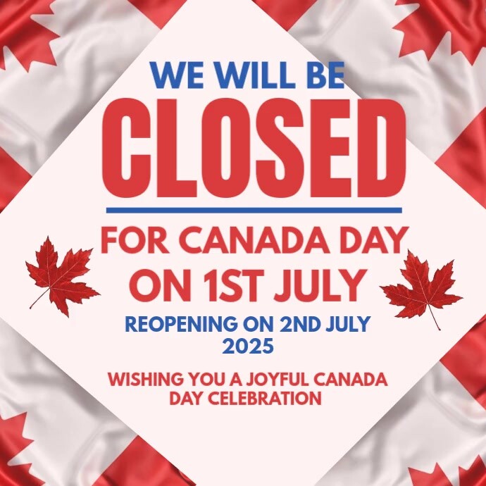 Copy of Canada independence Day Business Closed | PosterMyWall