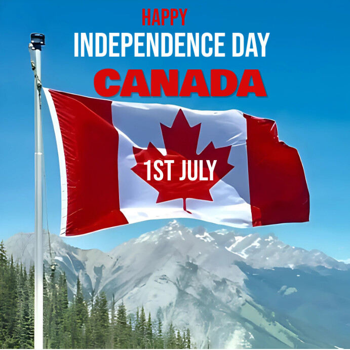 Canada independence Day Template | PosterMyWall