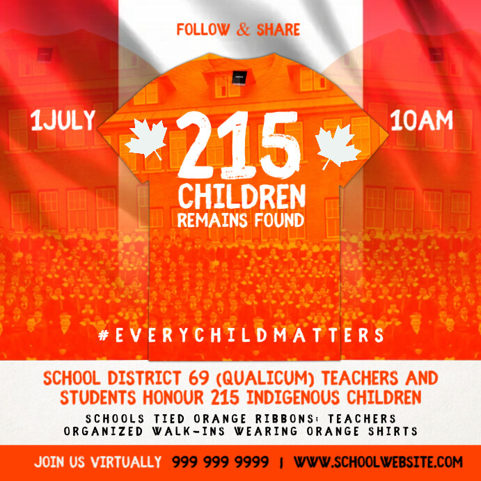 Canada Indigenous Children Post Template | PosterMyWall