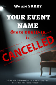 Cancelled event Template | PosterMyWall