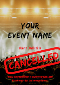 Event Cancelled Poster Template | PosterMyWall