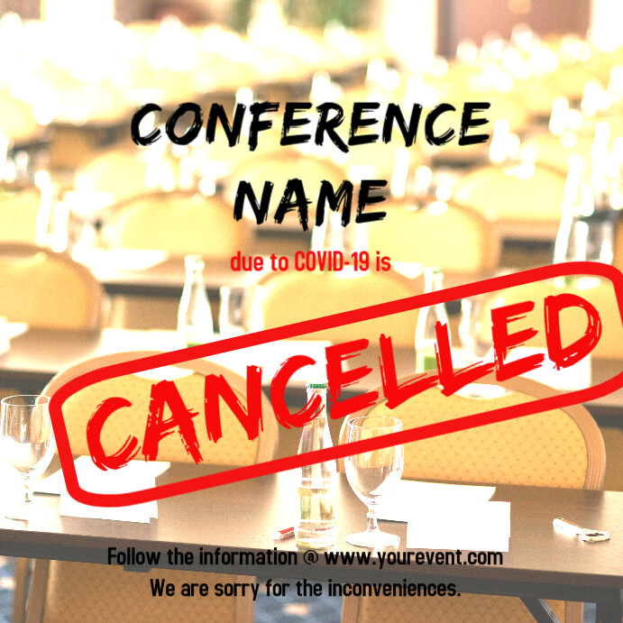 Cancelled_conference Template | PosterMyWall
