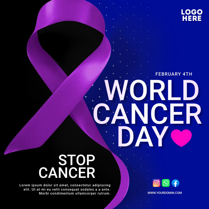 Cancer day Template | PosterMyWall