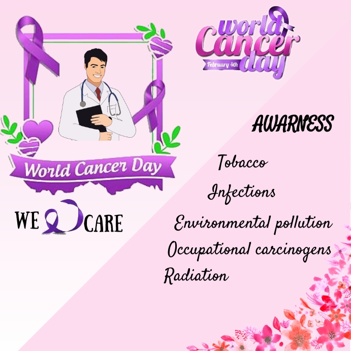 CANCER DAY Template | PosterMyWall