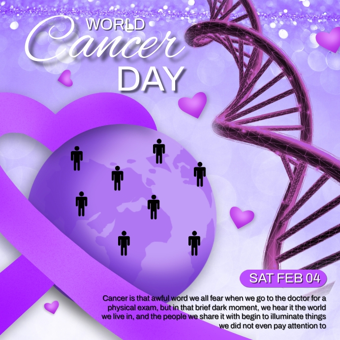 Copy of Cancer day social media post | PosterMyWall