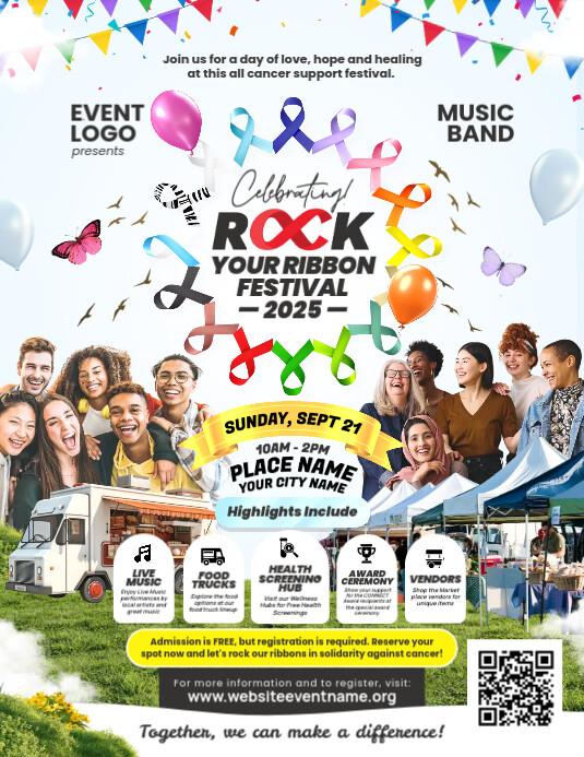 Copy of Cancer Support Festival Flyer Template | PosterMyWall