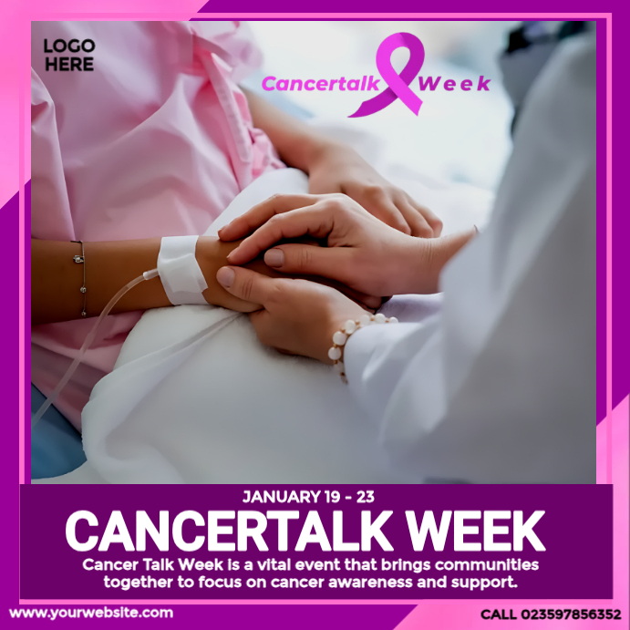 Cancertalk Week Template | PosterMyWall