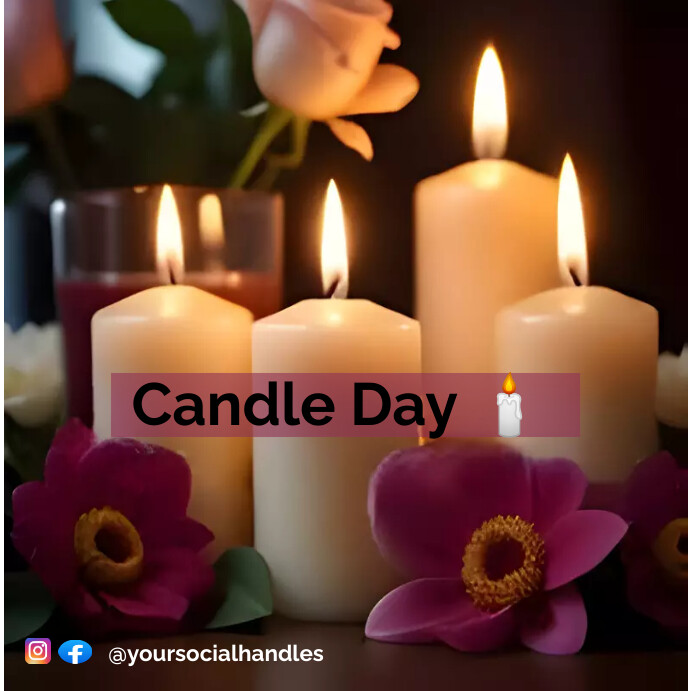 Copy of Candle Day Instagram Post Template | PosterMyWall