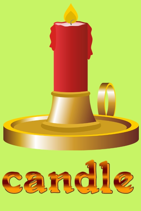 candle Template | PosterMyWall