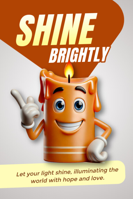 Candle Template | PosterMyWall