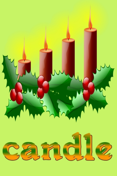 candle Template | PosterMyWall