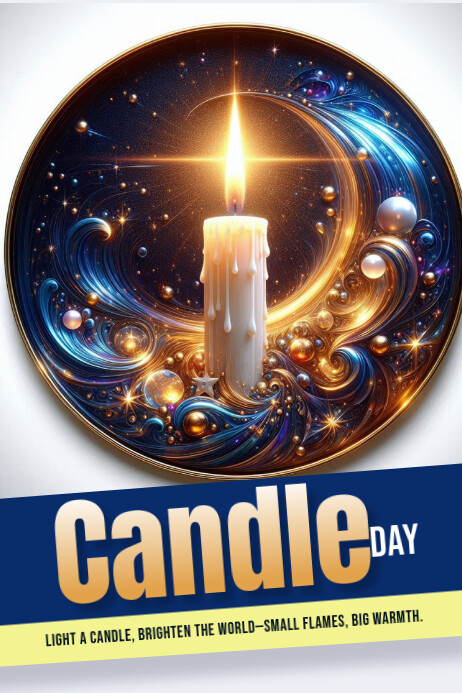 Candle Template | PosterMyWall