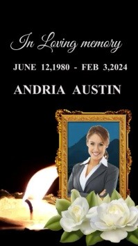 funeral video poster Template | PosterMyWall