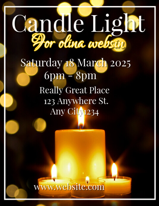 candle light poster Template | PosterMyWall