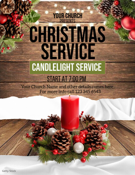 candlelight service Template | PosterMyWall
