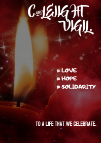 CANDLELIGHT VIGIL FLYER Template | PosterMyWall