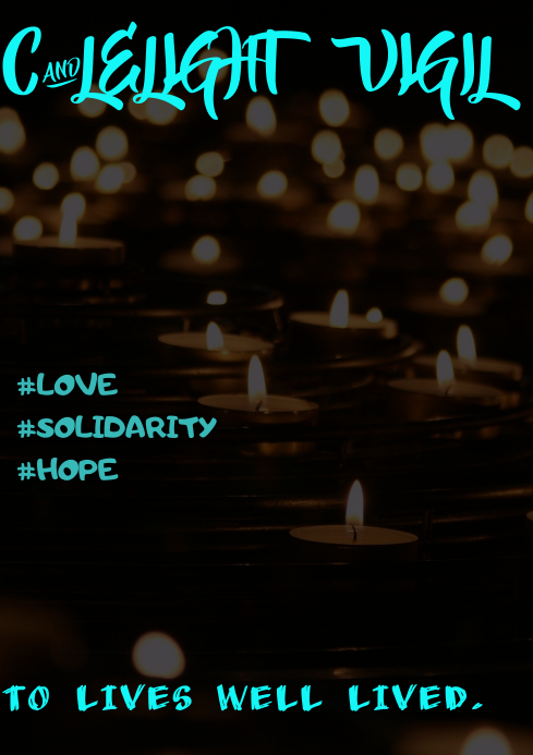 CANDLELIGHT VIGIL FLYER Template | PosterMyWall