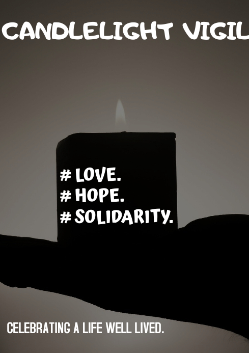 CANDLELIGHT VIGIL FLYER Template | PosterMyWall