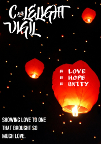 CANDLELIGHT VIGIL FLYER Template | PosterMyWall