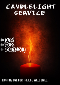 CANDLELIGHT VIGIL FLYER Template | PosterMyWall