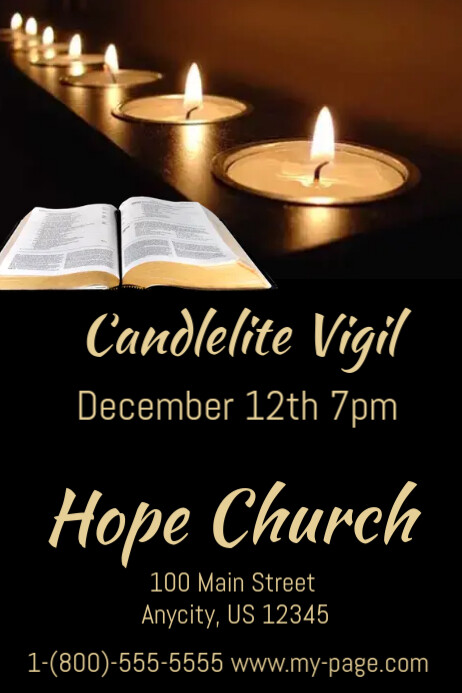 Candlelite Vigil Template | PosterMyWall