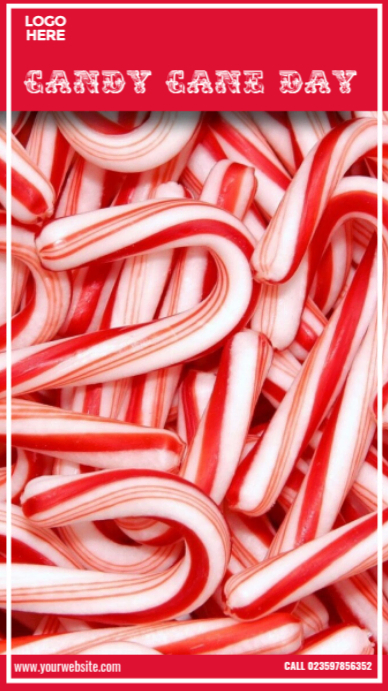 Candy Cane Ads Template | PosterMyWall