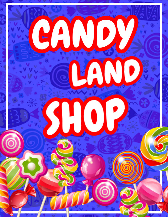 Candy Land Shop Flyer (us Letter) Template | PosterMyWall