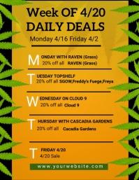 Plantilla de cannabis party flyer template | PosterMyWall