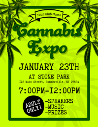 Cannabis flyer Template | PosterMyWall