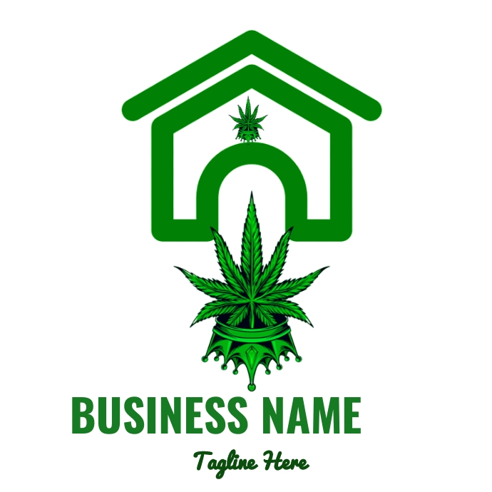 Copy of cannabis house Logo , cannabis house icon hem | PosterMyWall