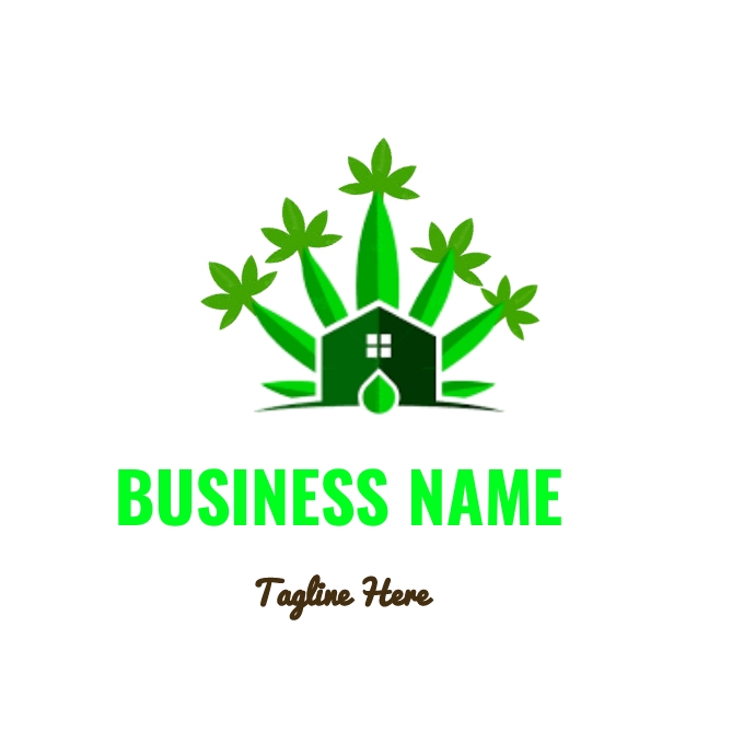 cannabis house Logo , cannabis house icon hem Template | PosterMyWall