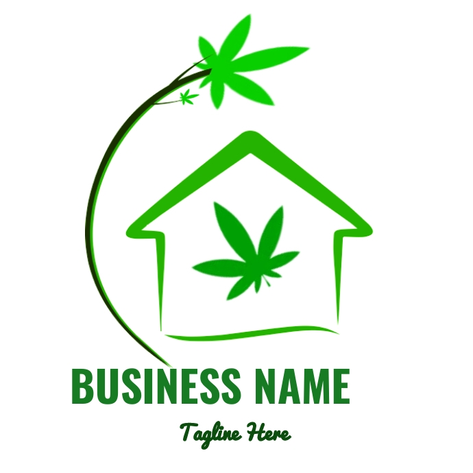 Copy of cannabis house Logo , cannabis house icon hem | PosterMyWall