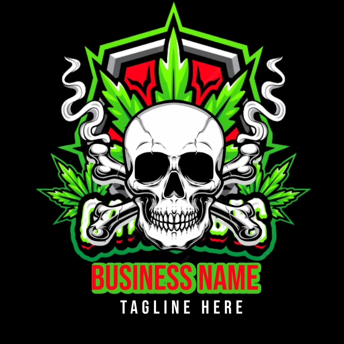 cannabis logo smoking logo , marijuana logo Template | PosterMyWall