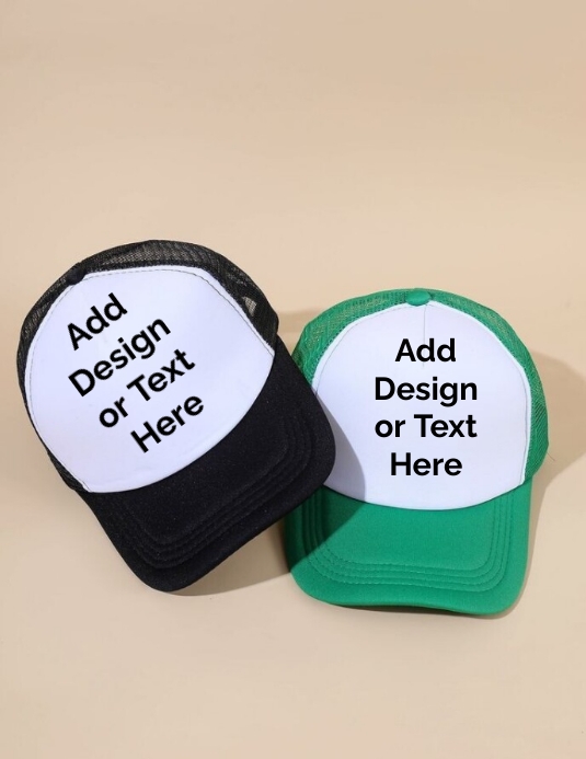 Copy of Cap mockup template | PosterMyWall