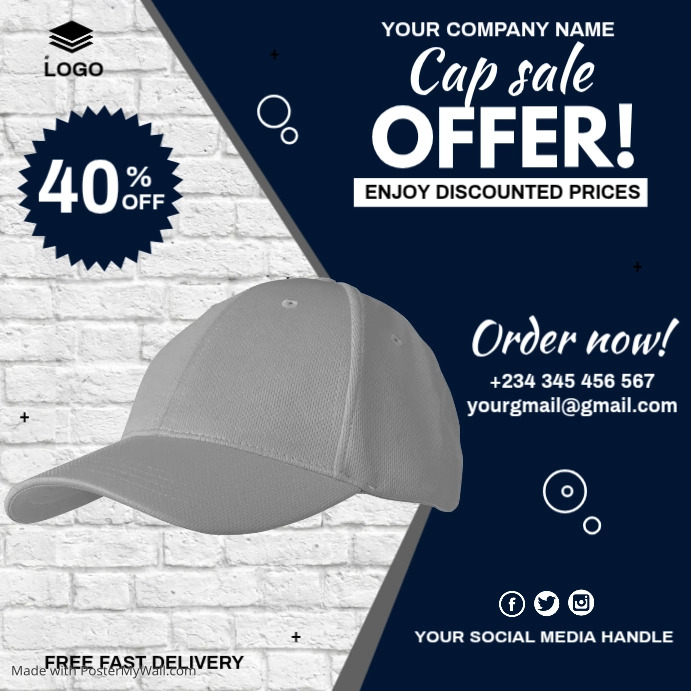 Copy of cap sale | PosterMyWall
