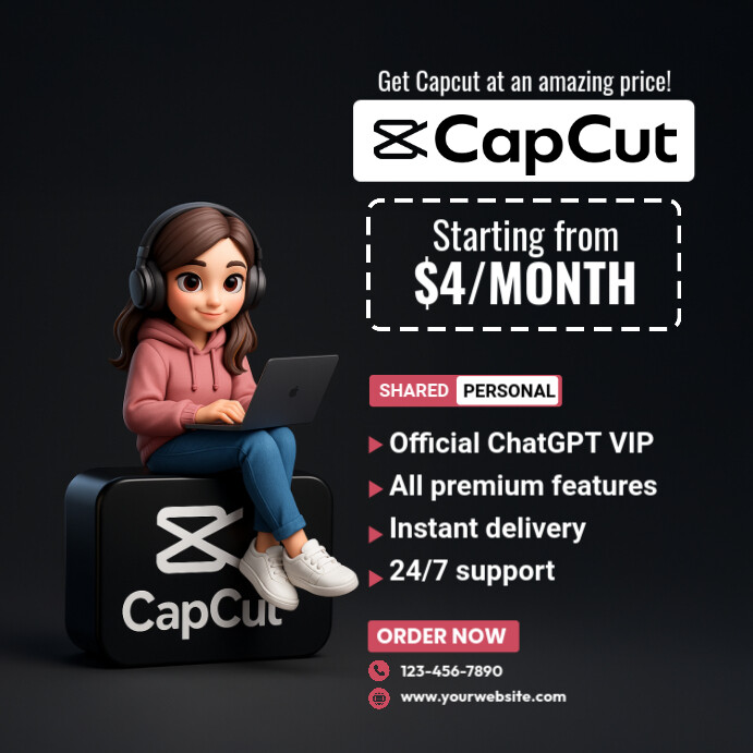 Plantilla de CapCut Subscription | PosterMyWall