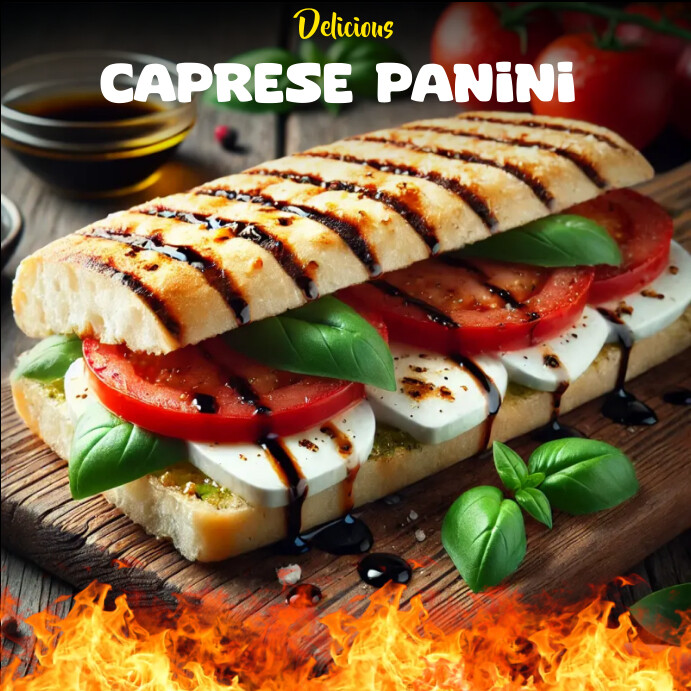 Caprese panini instagram ad flyer template | PosterMyWall