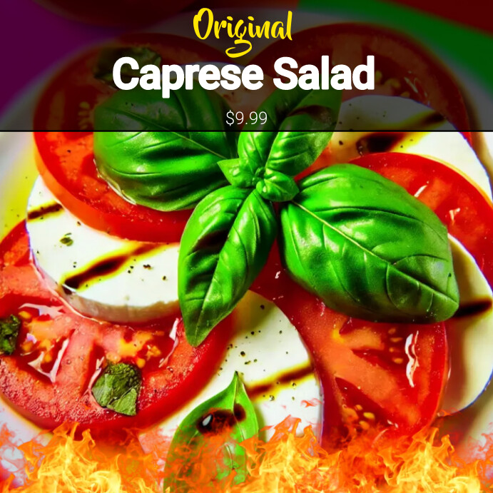 Plantilla de Caprese Salad Instagram Ad Italian Salad Soci | PosterMyWall