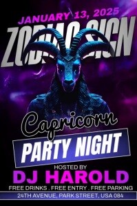 Capricorn Party Template | PosterMyWall