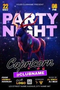 Capricorn Zodiac Sign Party Template | PosterMyWall