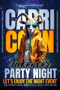 Capricorn Zodiac Sign Party Template | PosterMyWall