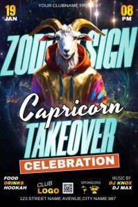Capricorn Party Template | PosterMyWall